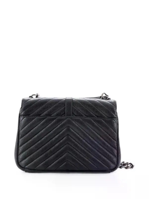 Saint Laurent Classic Monogram College Bag Matelasse Chevron Leather Medium Crossbody Bag