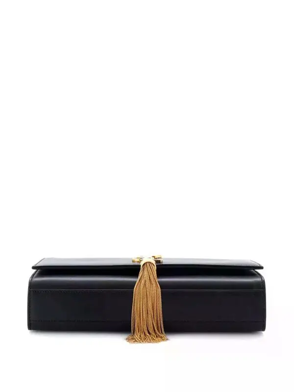Saint Laurent Classic Monogram Tassel Leather Medium Crossbody Bag