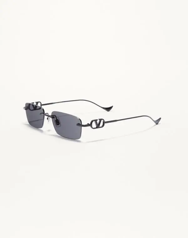 Valentino Garavani Rectangular Metal Sunglasses