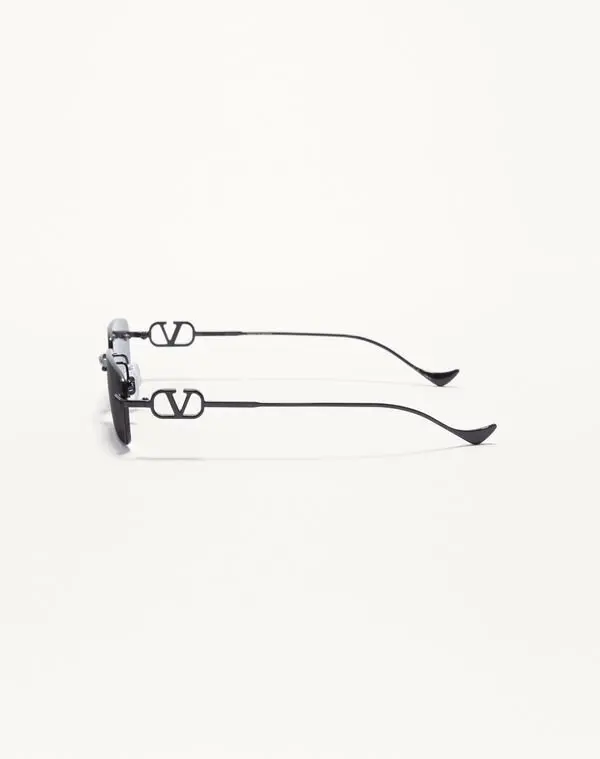 Valentino Garavani Rectangular Metal Sunglasses