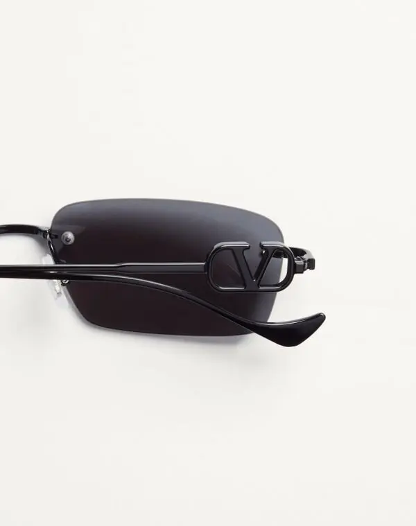 Valentino Garavani Rectangular Metal Sunglasses