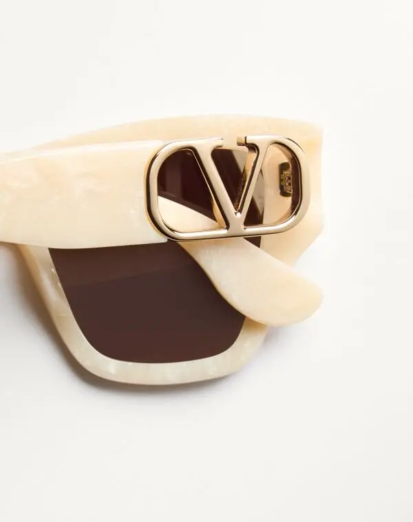 Valentino Garavani Rectangular Acetate Sunglasses