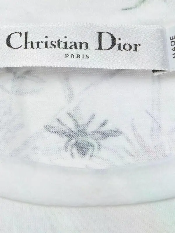 Dior Floral-print Crewneck T-shirt