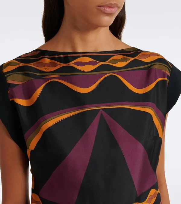 Emilio Pucci Dune Silk Twill Top