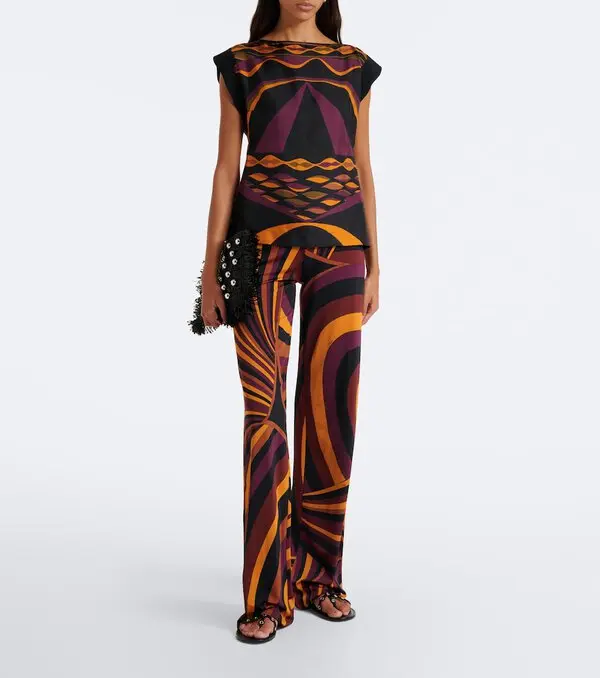 Emilio Pucci Dune Silk Twill Top
