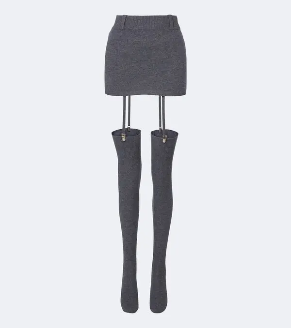 AYA MUSE Costa Miniskirt And Over-the-knee Socks Set