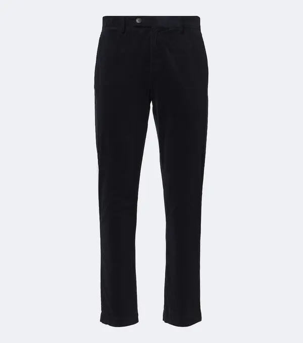 Sunspel Cotton Corduroy Straight Pants - Blue