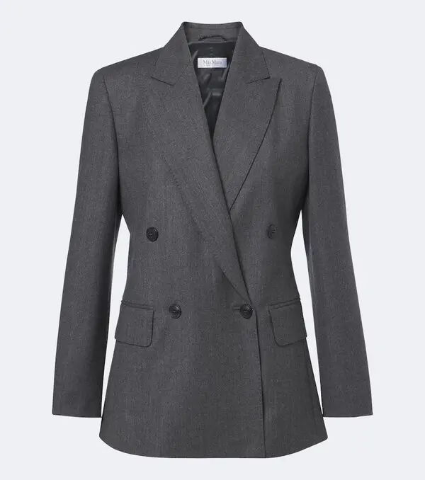 Max Mara Double-breasted Wool-blend Blazer