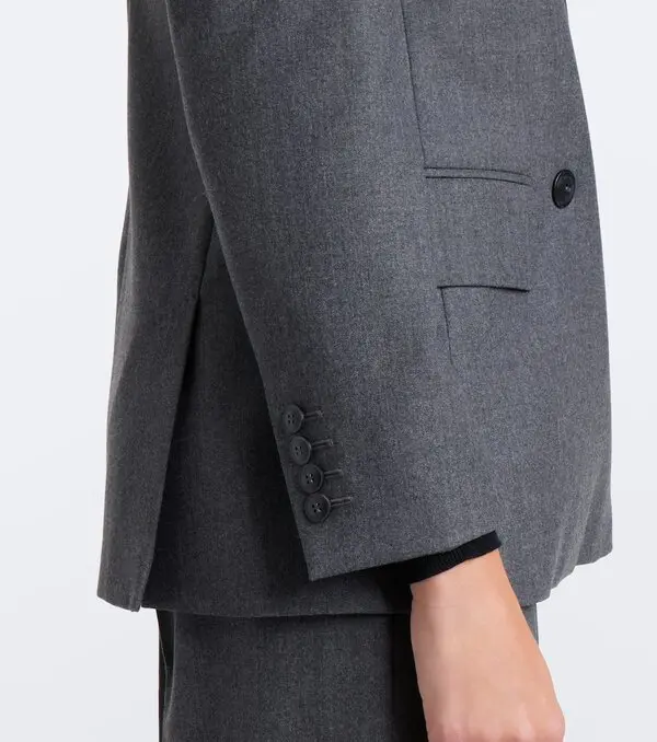 Max Mara Double-breasted Wool-blend Blazer