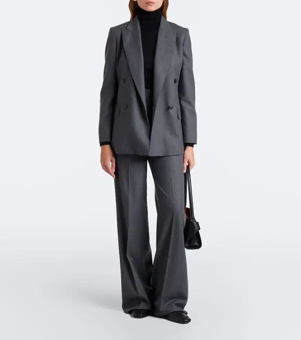 Max Mara Double-breasted Wool-blend Blazer