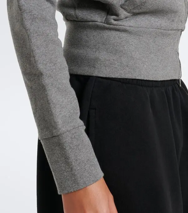 Balenciaga Logo Cotton Zip-up Sweatshirt - Grey