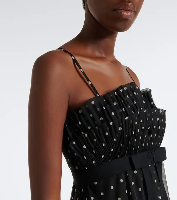 Zimmermann Polka-dot Ruffled Maxi Dress