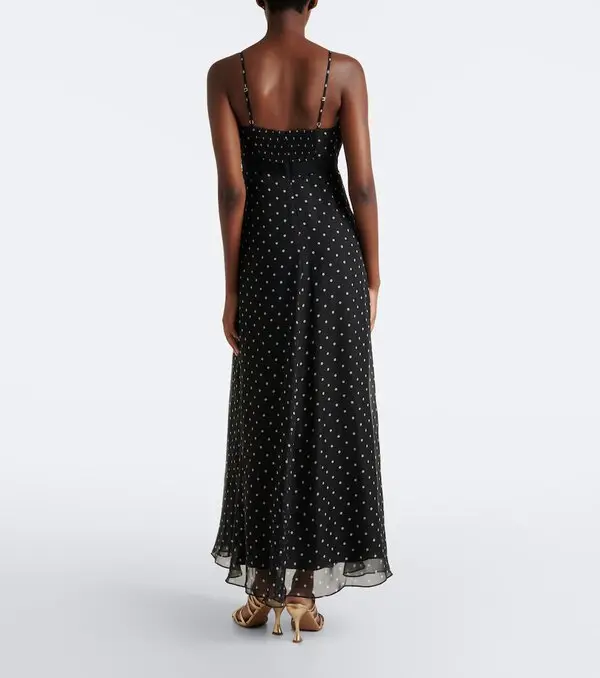 Zimmermann Polka-dot Ruffled Maxi Dress