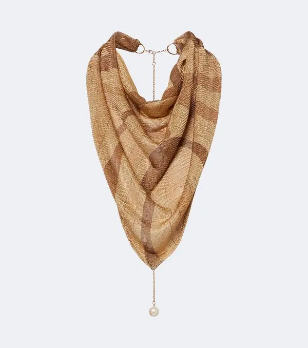 Emilio Pucci Marmo Lurex® Voile Scarf - Gold