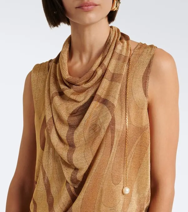 Emilio Pucci Marmo Lurex® Voile Scarf