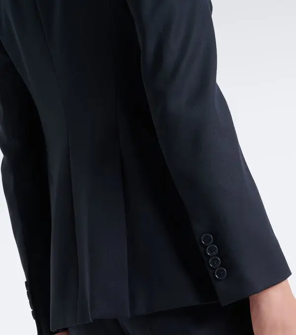 Alexander McQueen Wool Grain De Poudre Blazer