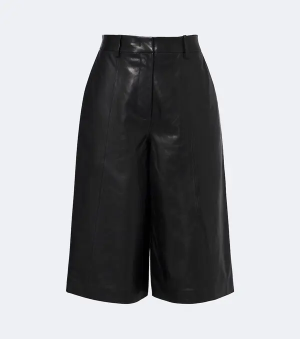 JOSEPH Asia Leather Bermuda Shorts