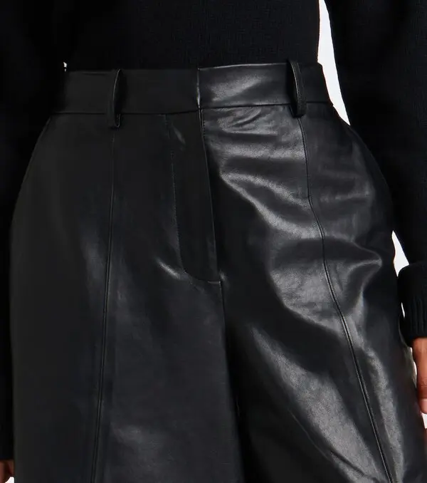 JOSEPH Asia Leather Bermuda Shorts
