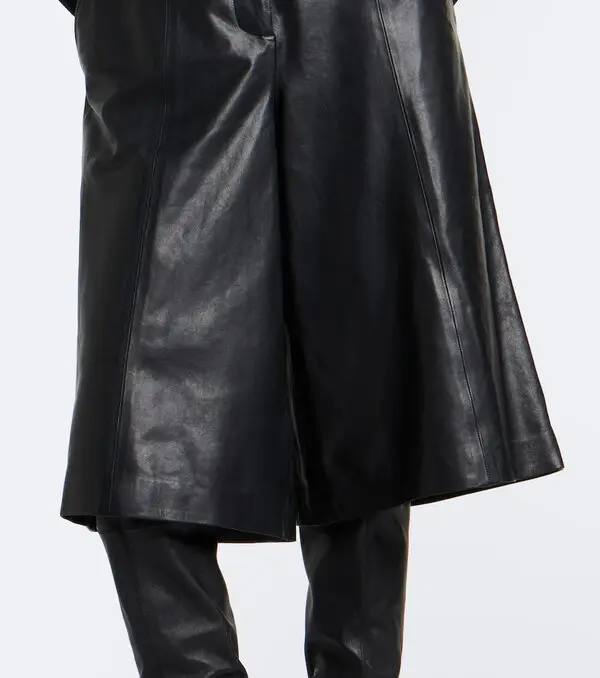 JOSEPH Asia Leather Bermuda Shorts