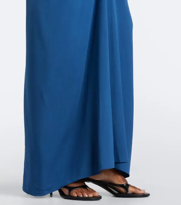 Christopher Esber Open Twist Cutout Ruched Jersey Maxi Dress
