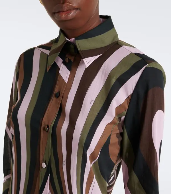 Emilio Pucci Iride Cotton Muslin Shirt
