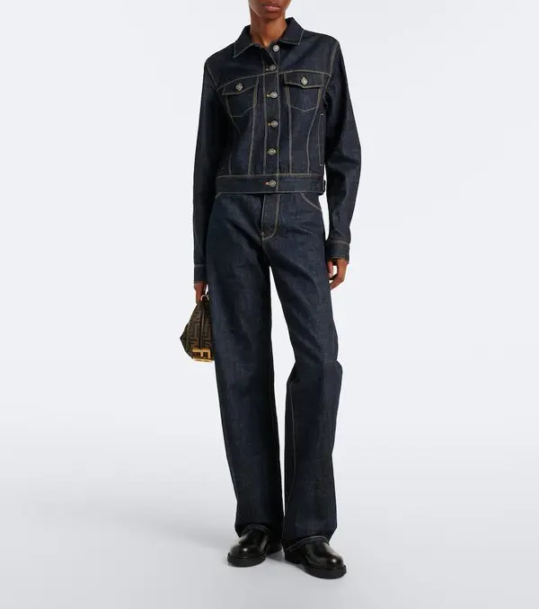 Fendi Commando Ff Zucca Leather Chelsea Boots