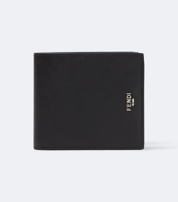 Fendi Shadow Embossed Leather Bifold Wallet