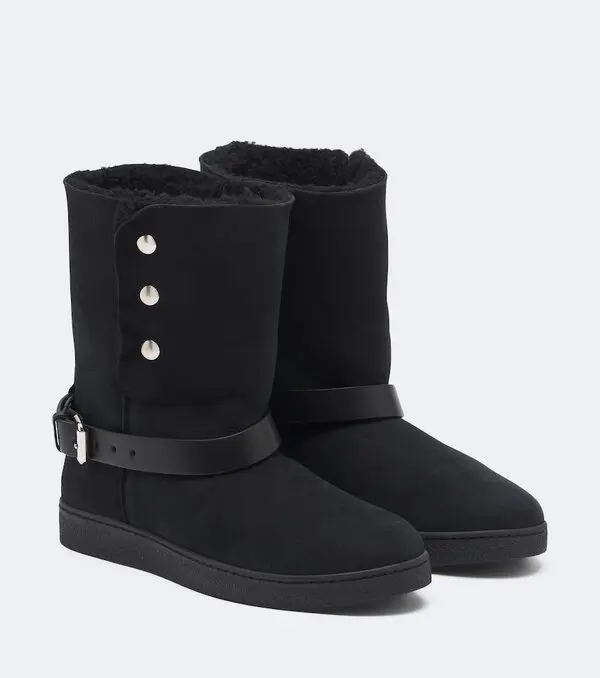Isabel Marant Étoile Nolyz Shearling-lined Suede Ankle Boots
