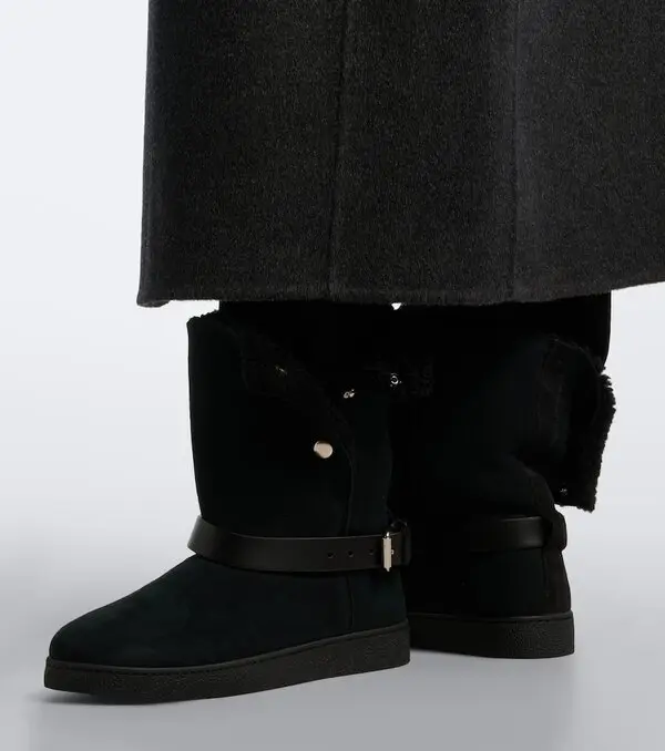 Isabel Marant Étoile Nolyz Shearling-lined Suede Ankle Boots