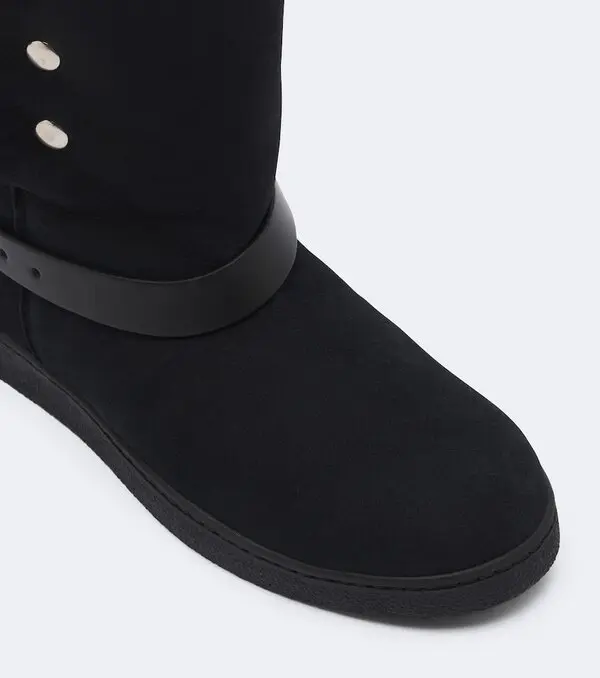 Isabel Marant Étoile Nolyz Shearling-lined Suede Ankle Boots