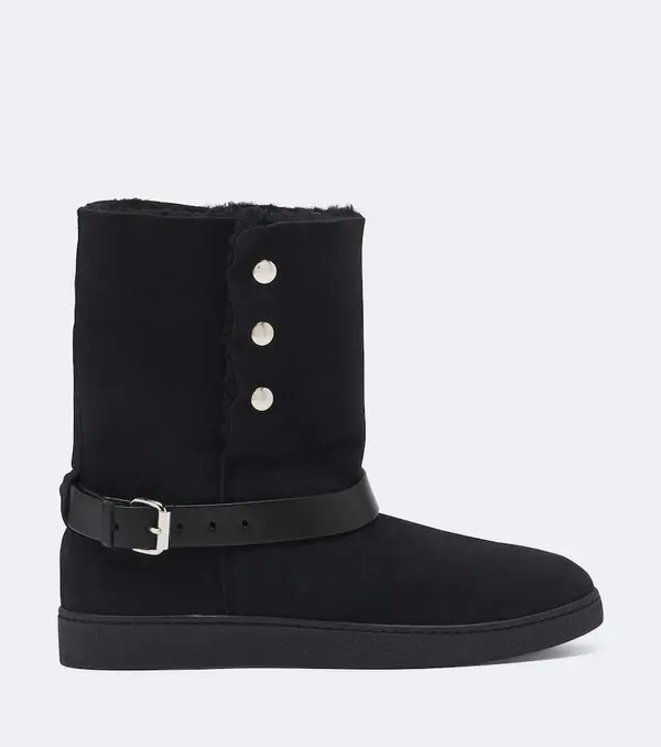 Isabel Marant Étoile Nolyz Shearling-lined Suede Ankle Boots