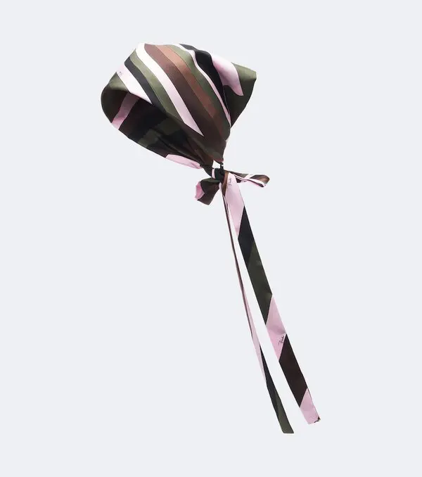 Emilio Pucci Iride Silk Twill Head Wrap