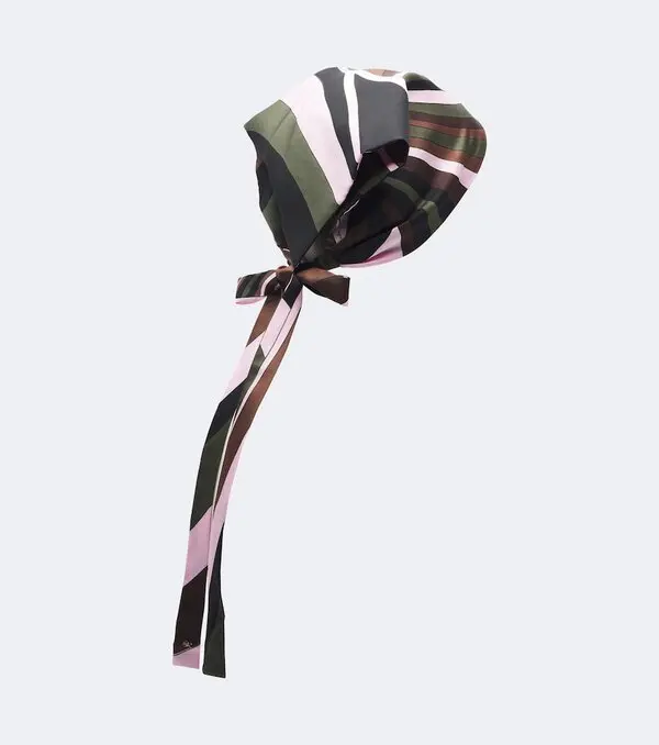 Emilio Pucci Iride Silk Twill Head Wrap