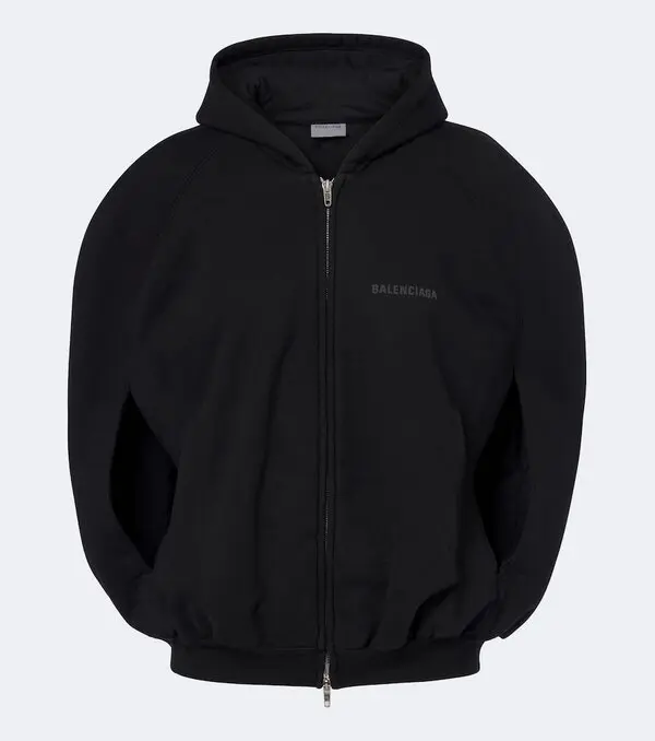 Balenciaga Cotton Zip-up Hoodie