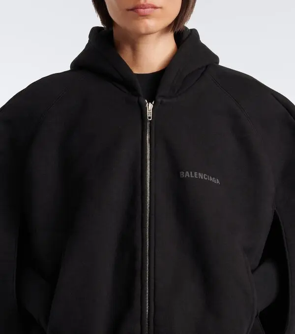 Balenciaga Cotton Zip-up Hoodie
