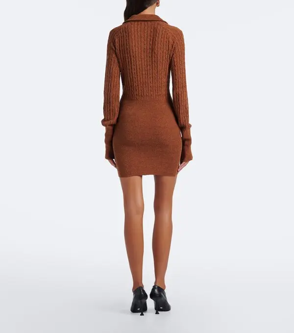 AYA MUSE Eora Knitted Cotton And Silk Minidress