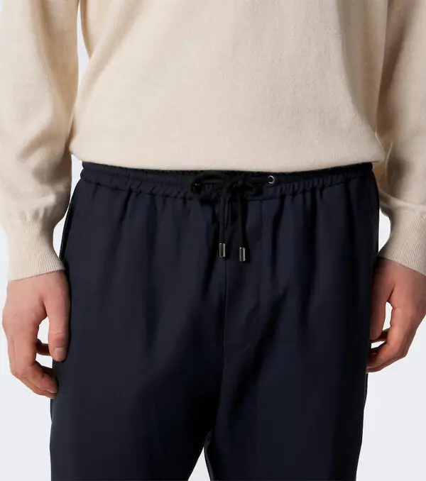 GOD'S TRUE CASHMERE Navy Soul Cashmere Wide-leg Pants