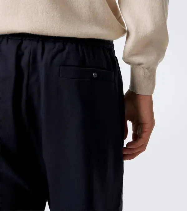 GOD'S TRUE CASHMERE Navy Soul Cashmere Wide-leg Pants