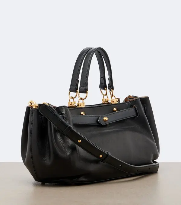 Balenciaga Fan Small Leather Top-handle Bag