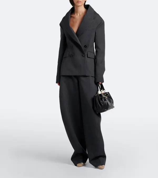 Balenciaga Fan Small Leather Top-handle Bag