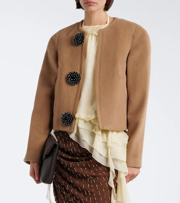 JACQUES WEI Embellished Wool Jacket