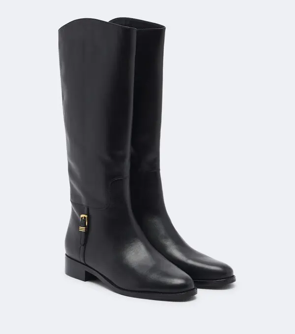 Veronica Beard Arabelle Leather Knee-high Boots - Black