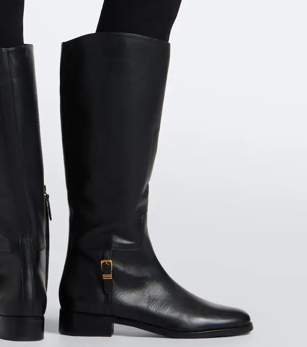 Veronica Beard Arabelle Leather Knee-high Boots
