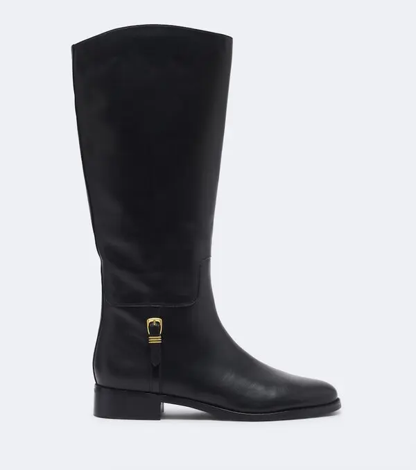 Veronica Beard Arabelle Leather Knee-high Boots