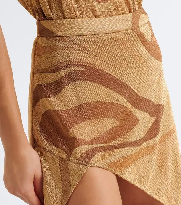 Emilio Pucci Marmo Lurex® Voile Miniskirt