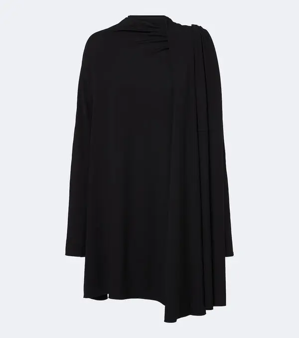 TOTEME Draped Scarf-detail Jersey Minidress