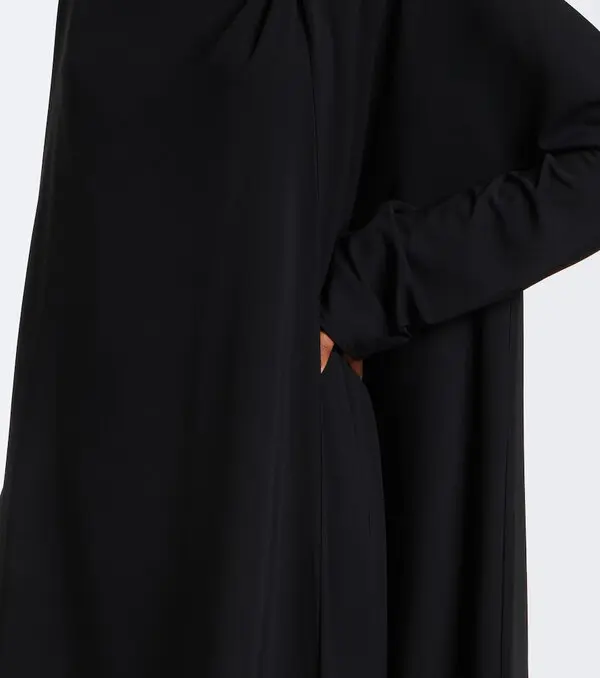 TOTEME Draped Scarf-detail Jersey Minidress
