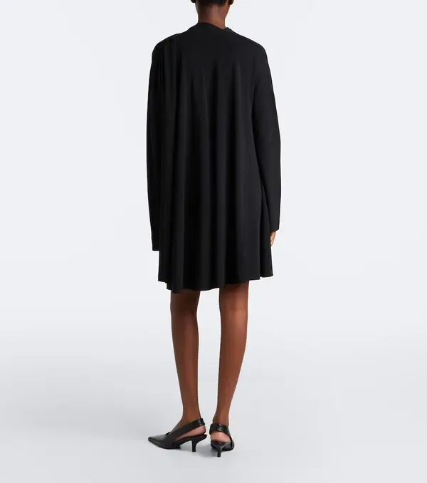 TOTEME Draped Scarf-detail Jersey Minidress