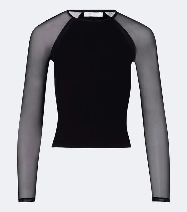 ERES Marita Tulle-trimmed T-shirt