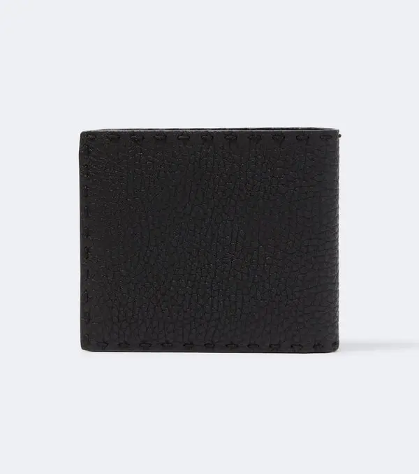 Fendi Embossed Leather Bifold Wallet